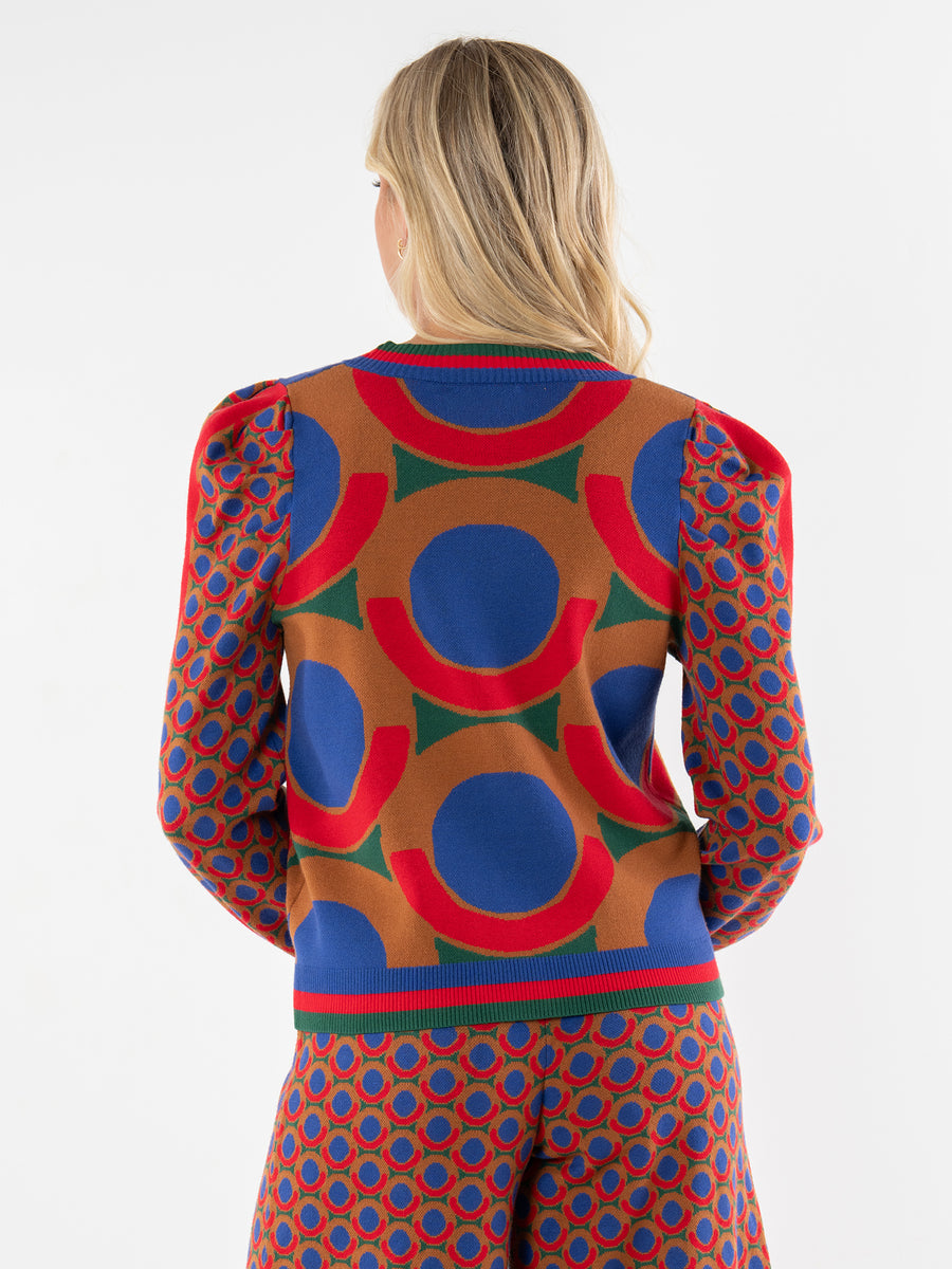 Clara Cardigan - MODIntarsia Knit MODIK – Pink of the Pines